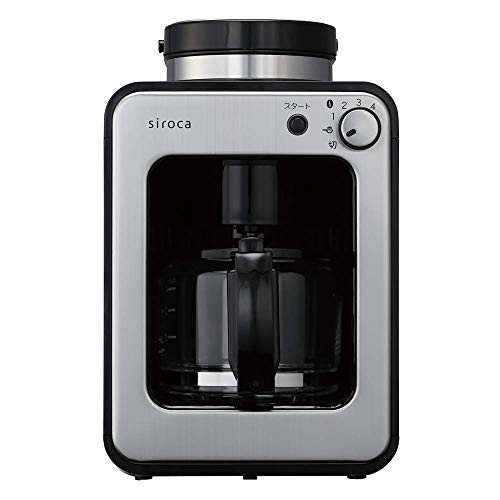 siroca 全自動コーヒーメーカー SC-A221 ステンレスシルバー 新ブレード搭（中古品）