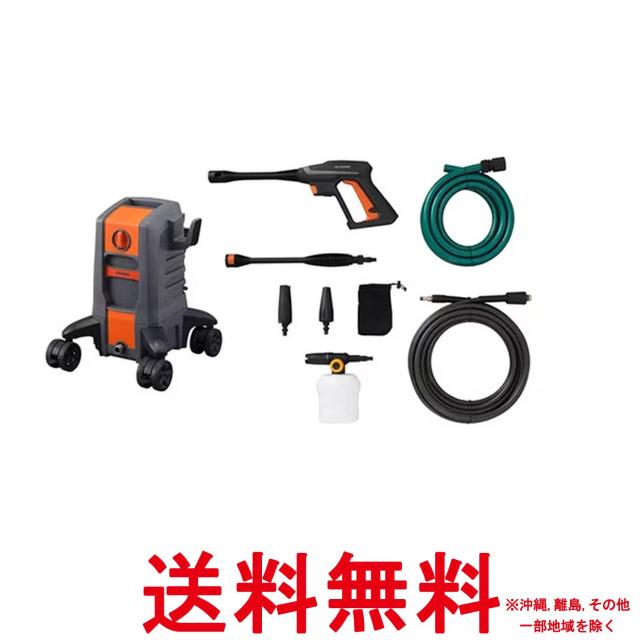 アイリスオーヤマ 高圧洗浄機 4輪キャスター 最大圧力13.5Mpa 高圧ホース10m＋水道ホース3m FBN-701 ブラック×オレンジ