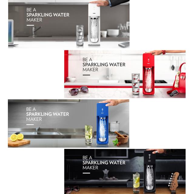 炭酸水メーカー 1000ml ソーダマシン ブラック ホワイト スターターキット 5秒でおいしい炭酸水 株式会社S＆L ソーダ ソーダー製造機 炭酸水メーカー 1000ml ソーダマシン ブラック ホワイト スターター