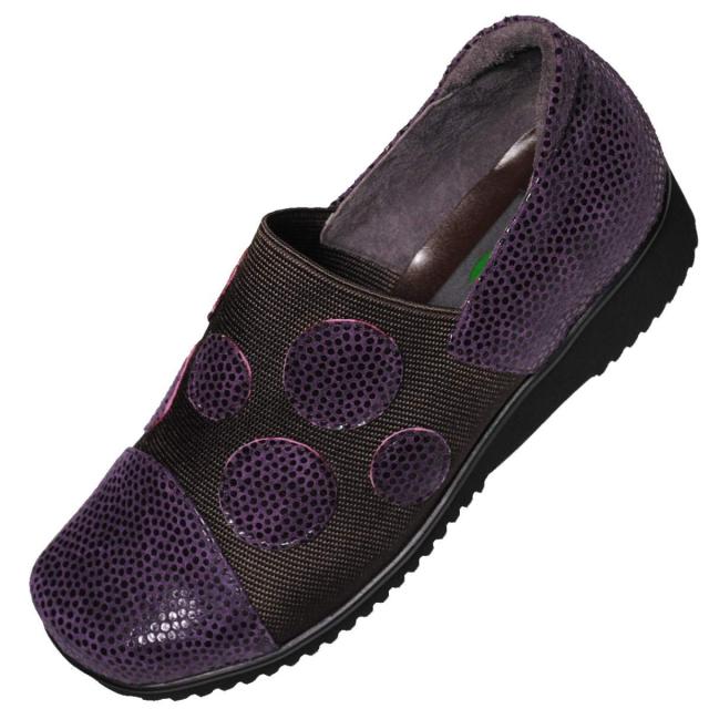 【靴のHOSHIKAWA】  『SPORTS NINE 2801』 スポーツナイン スリッポン 22cm〜24.5cm EEEE レディース ブラック ストレッチ 型押しレザー 幅広 本革 国産