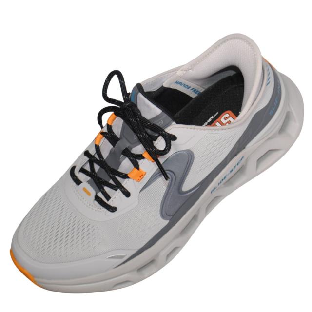 【靴のHOSHIKAWA】  『SKECHERS 232921』 スケッチャーズ スニーカー スリップインズ メンズ 24.5cm〜29cm グレー グライドステップ アルタス 立ったまま履ける 合皮