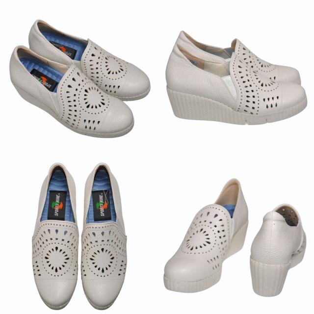 【靴のHOSHIKAWA】  『SPORTS NINE 332』 スポーツナイン レディース 21.5cm〜24.5cm EEE ブラック カジュアル スリッポン サイドゴア 幅広 本革 国産 春夏