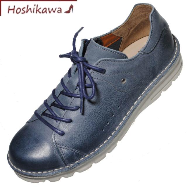 【靴のHOSHIKAWA】  『A-OK 7091』 エーオーケー フォレスト 22cm〜25cm EEEE レザースニーカー 撥水加工 ファスナー 厚底 レースアップ 牛革