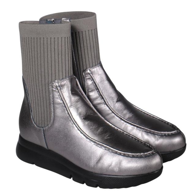 【靴のHOSHIKAWA】  『Monet 244400』 モネ ミドルブーツ 21.5cm〜25cm EEEE レディース エタン カジュアル 内側ファスナー 日本製 本革 ニット 秋冬