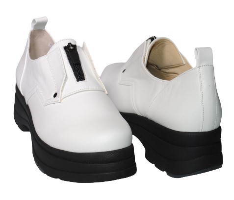 【靴のHOSHIKAWA】  『Monet 883302』 モネ スリッポン 21.5cm〜24.5cm EEEE カジュアル ホワイト カジュアル コンフォート 日本製 本革