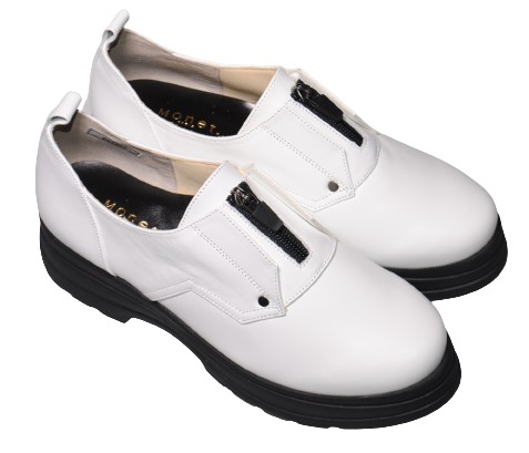 【靴のHOSHIKAWA】  『Monet 883302』 モネ スリッポン 21.5cm〜24.5cm EEEE カジュアル ホワイト カジュアル コンフォート 日本製 本革