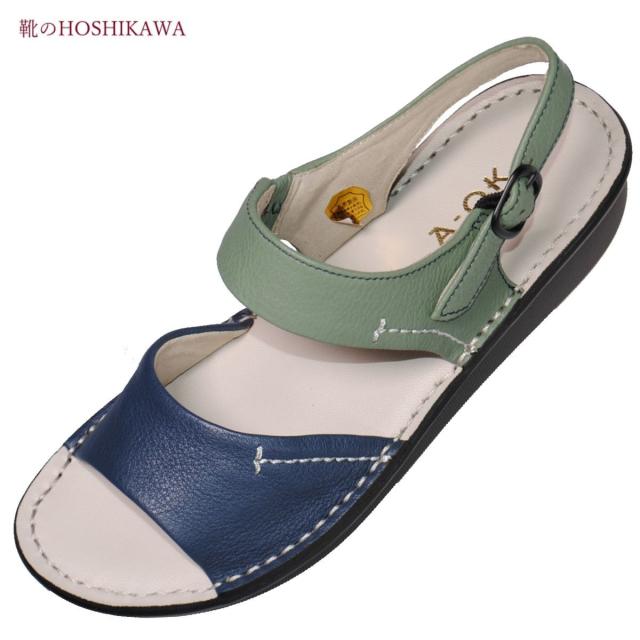 靴のHOSHIKAWA】 『A-OK 2980』 エーオーケー サンダル S〜2L