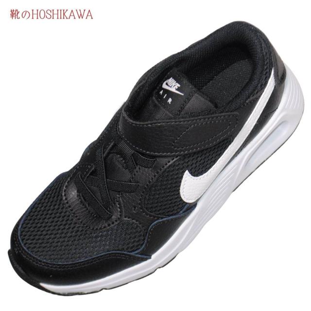 【靴のHOSHIKAWA】  『NIKE AIR MAX SC CZ5356』 ナイキ エアマックスSC 17cm〜22cm キッズ スニーカー カジュアル ブラック/ホワイト マジックテープ 運動靴