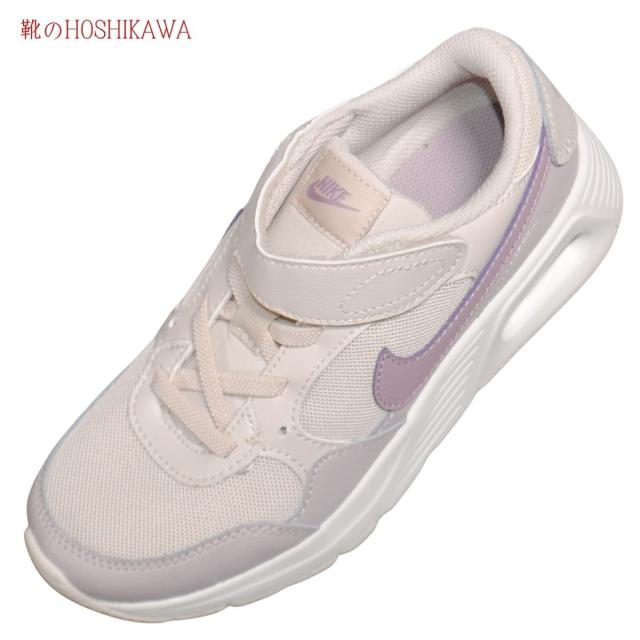 【靴のHOSHIKAWA】  『NIKE AIR MAX SC CZ5356』 ナイキ エアマックスSC 17cm〜22cm キッズ スニーカー カジュアル サンド/グレッシュピンク マジックテープ 運動靴
