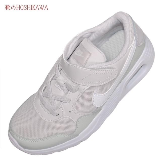 【靴のHOSHIKAWA】  『NIKE AIR MAX SC CZ5356』 ナイキ エアマックスSC 17cm〜22cm キッズ スニーカー カジュアル グレイ/ホワイト マジックテープ 運動靴