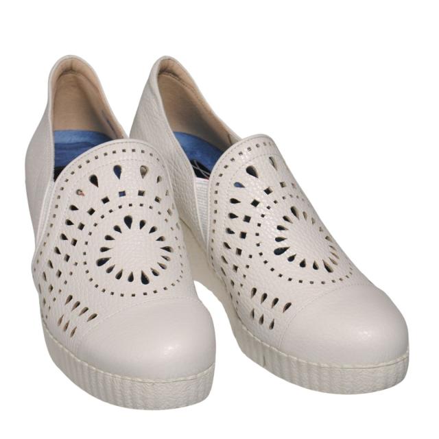 【靴のHOSHIKAWA】  『SPORTS NINE 332』 スポーツナイン レディース 21.5cm〜24.5cm EEE ブラック カジュアル スリッポン サイドゴア 幅広 本革 国産 春夏