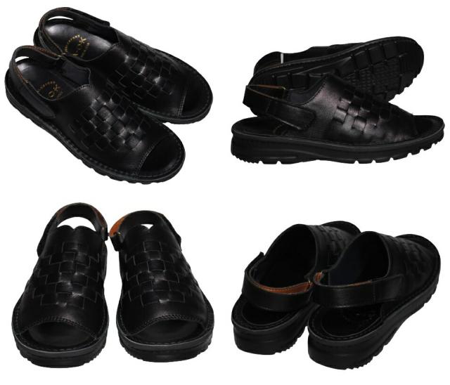 【靴のHOSHIKAWA】  『A-OK 7292』 エーオーケー サンダル 21.5cm〜25cm レディース グリーン バックベルト オープントゥ フラット底 国産 牛革 春夏