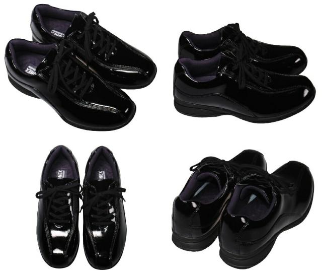 【靴のHOSHIKAWA】  『YONEX SHW L118』 ヨネックス スニーカー 22cm〜25cm 3.5E レディース  エナメルブラック ウォーキングシューズ ファスナー 合皮 軽量