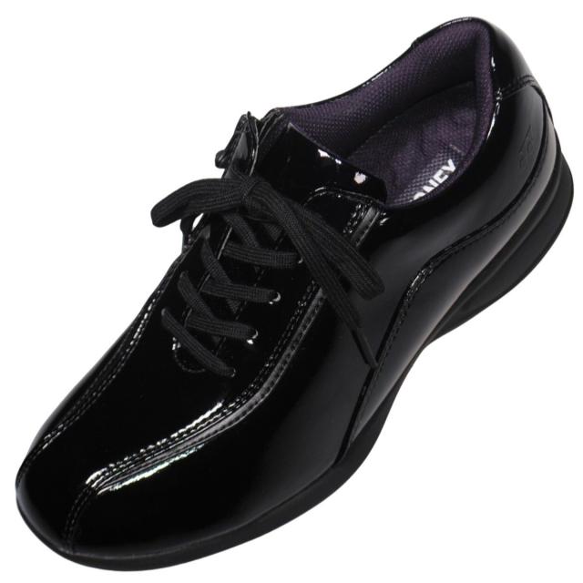 【靴のHOSHIKAWA】  『YONEX SHW L118』 ヨネックス スニーカー 22cm〜25cm 3.5E レディース  エナメルブラック ウォーキングシューズ ファスナー 合皮 軽量