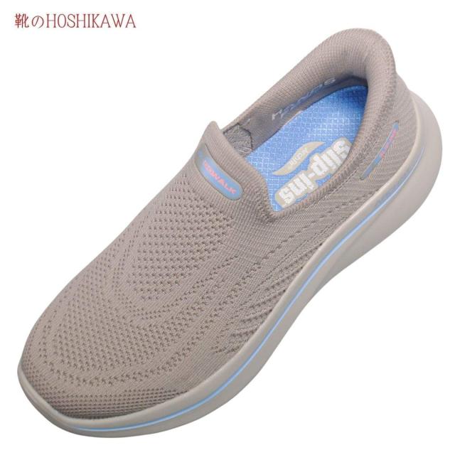 【靴のHOSHIKAWA】  『SKECHERS SPORTL 125843』 スケッチャーズ スニーカー 22.5cm〜26cm レディース GO WALK ARCH FIT スリッポン ストレッチ トープ 合皮 軽量