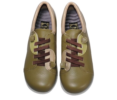 【靴のHOSHIKAWA】  『LOIR et CHER I-37』 ロアールエシェール  22cm〜24.5cm 5E レディース カーキ コンフォート 幅が広い 国産 本革