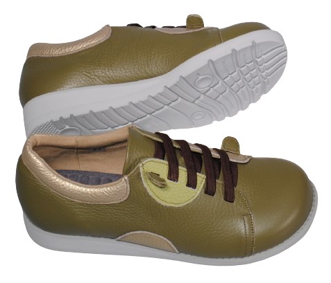 【靴のHOSHIKAWA】  『LOIR et CHER I-37』 ロアールエシェール  22cm〜24.5cm 5E レディース カーキ コンフォート 幅が広い 国産 本革