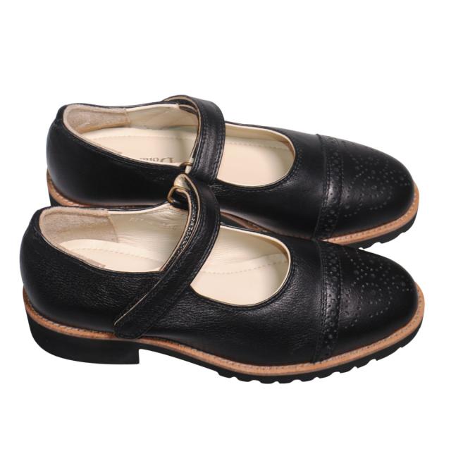 【靴のHOSHIKAWA】  『Dona Miss RT1-4』 ドナミス パンプス 22.5cm〜24.5cm レディース ブラック マジックテープ ローヒール アーモンドトゥ コンフォート ストレートっチップ 幅広 牛革 国産