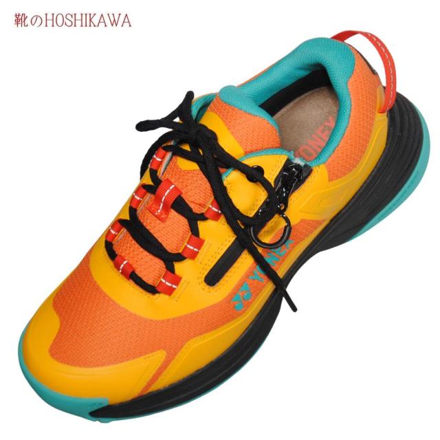 【靴のHOSHIKAWA】  『YONEX SHW125』 ヨネックス スニーカー 22cm〜28cm ユニセックス イエロー レースアップ ウォーキングシューズ ファスナー 合皮 軽量