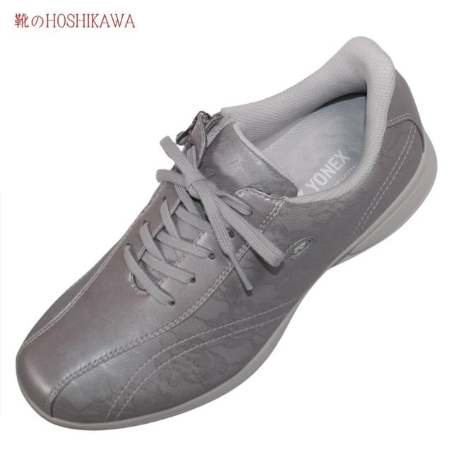 【靴のHOSHIKAWA】  『YONEX SHWL130W』 ヨネックス スニーカー 22cm〜25cm 4.5E レディース グレイッシュパール ウォーキングシューズ 合皮 巾広