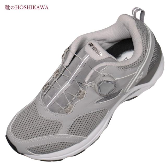 【靴のHOSHIKAWA】  『YONEX SHR900C』 ヨネックス スニーカー 22cm〜29cm ユニセックス 148 ライトグレー ダイヤルシューズ 脱ぎ履きが楽 合皮 軽量