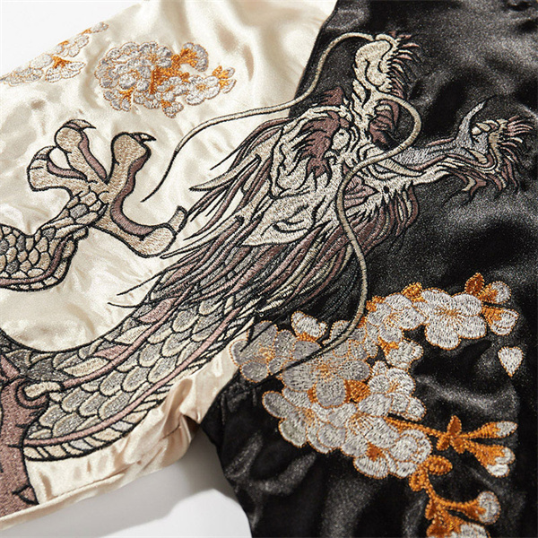 ポイント超超祭 スカジャン メンズ 大きいサイズ ジャンバー 和柄 朧