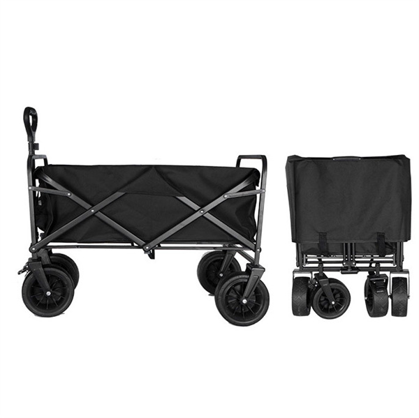 キャリーワゴン キャリーカート 折りたたみ 大型タイヤ 自立式 耐荷重
