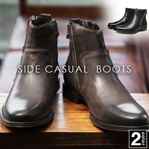 店長イチオシ ショートブーツ 革靴 サイドゴアブーツ チェルシーブーツ 本革 ワークブーツ メンズ ブーツ エンジニア ヴィンテージ ミリタリー シューズ