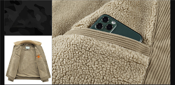 セール中 テーラードジャケット メンズ コーデュロイ ラムウール 裏