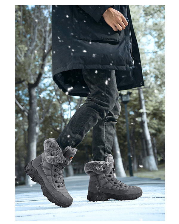 ポイント超超祭利用可 ムートンブーツ メンズ スノーブーツ 長靴 防水 裏起毛 ボア ミドル丈 防寒 防滑 ロングブーツ 防寒ブーツ お釣り 冬用 暖かい アウトドア ポイント超超祭利用可 ムートンブーツ メンズ スノーブーツ 長靴 防水