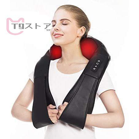 首マッサージャー ネック・ショルダーマッサージ器 首肩 マッサージ器 静音 マッサージ機 マッサージ ヒーター付
