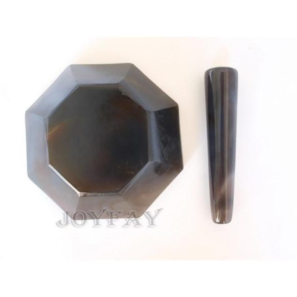 天然 メノウ 瑪瑙 碼碯 アゲート アゲット 乳鉢 内径100mm 深さ 30mm 乳棒付き 保護ケース付き