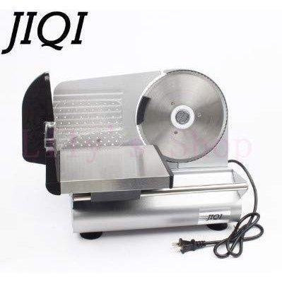 Jiqi電動ミートスライサーマトンロール冷凍牛肉カッター子羊野菜スライスマシンステンレス鋼グラインダー110ボルト220ボルトeu米国