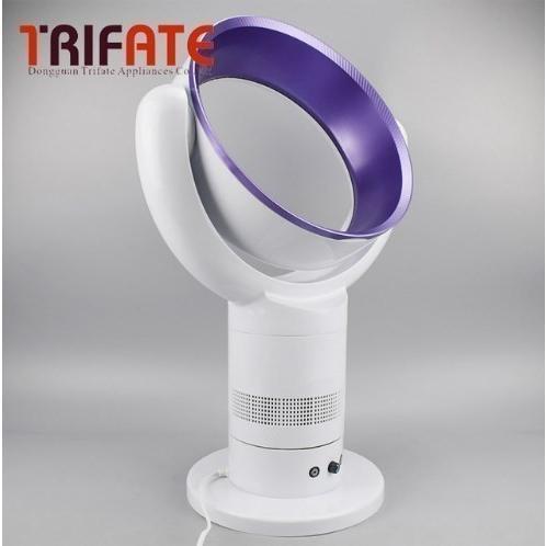 電気羽根なしファン　リモコン付き220ボルト　シルバー/ブルー