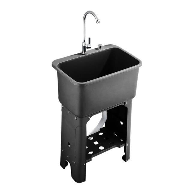 自立型 プラスチック 流し台 ガーデンシンク 屋外 簡易式 キッチン用流し台 流し台 ランドリーシンク 蛇口水栓付き システムキッチン 流し台 シンク ポ-タブル一