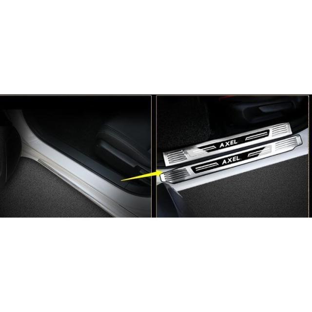 新品 マツダ アクセラ BM &BY専用ステップ ガーニッシュ スカッフ プレート 3色可選 8pセット