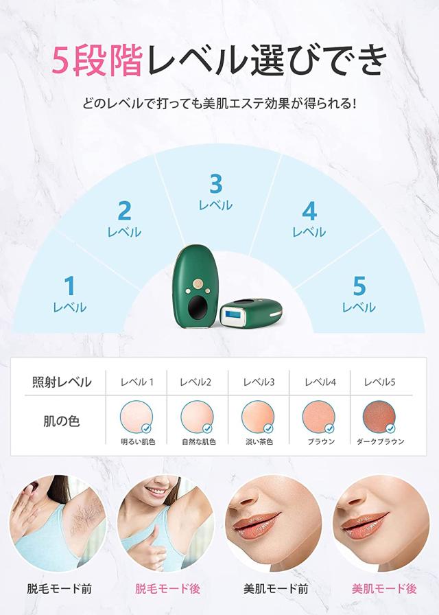 脱毛器 無痛脱毛 ヒゲ 脱毛機シェーバー レーザー 永久脱毛 メンズ