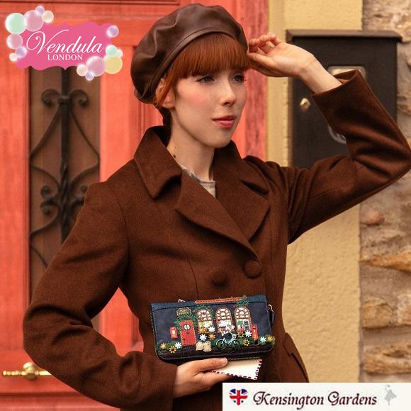 ベンデューラ ロンドン ジップアラウンド ウォレット 大  「ザ・オールドポストオフィス」 女性用財布 レディース かわいい ブランド 英国スタイル 女性用デザイナーズバッグ イギリス Vendula London