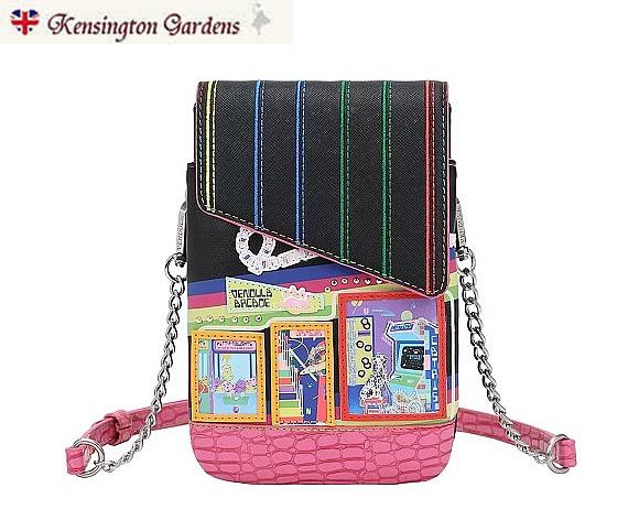 ベンデューラ ロンドン スマホパウチバッグ 「ベンデューラ アーケード」財布 ショルダー スマホ 入る レディース 携帯ケース  斜めがけ 英国スタイル 女性用デザイナーバッグ おしゃれバッグ イギリス ショルダーバッグ  ファッション　Vendula London Phone Pouch Bag