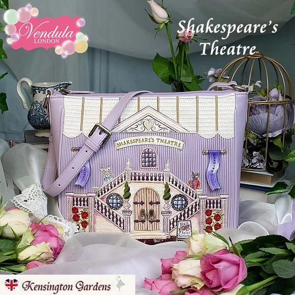 ベンデューラ ロンドン クロスボディバッグ テーラーバッグ シェイクスピア・シアター 空騒ぎ ハンドバッグ ショルダーバッグ レディースブランド 女性用 おしゃれバッグ レディース人気 斜めがけ イギリススタイル 英国雑貨 イギリス ファッション