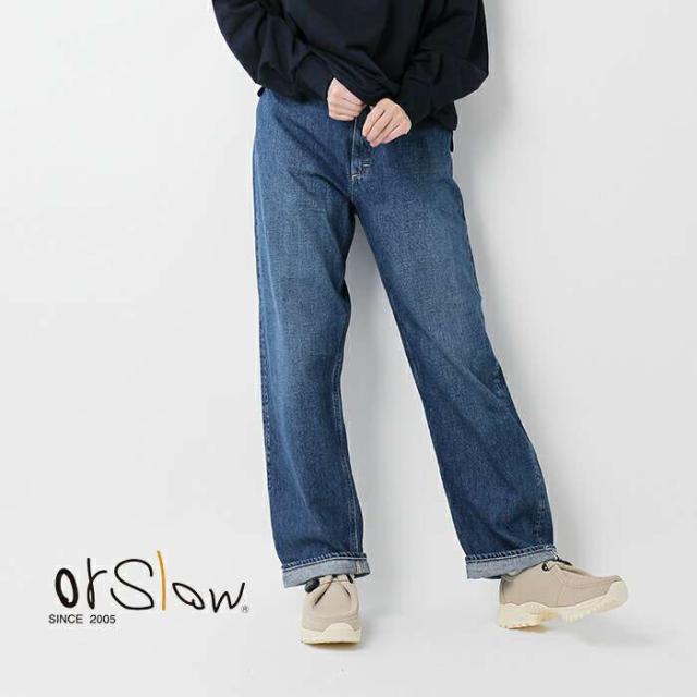 オアスロウ or slow オリジナル セルビッチ デニム ハイウエスト パンツ “JASMIN” 00-1040-95-tr レディース パンツ クーポン対象