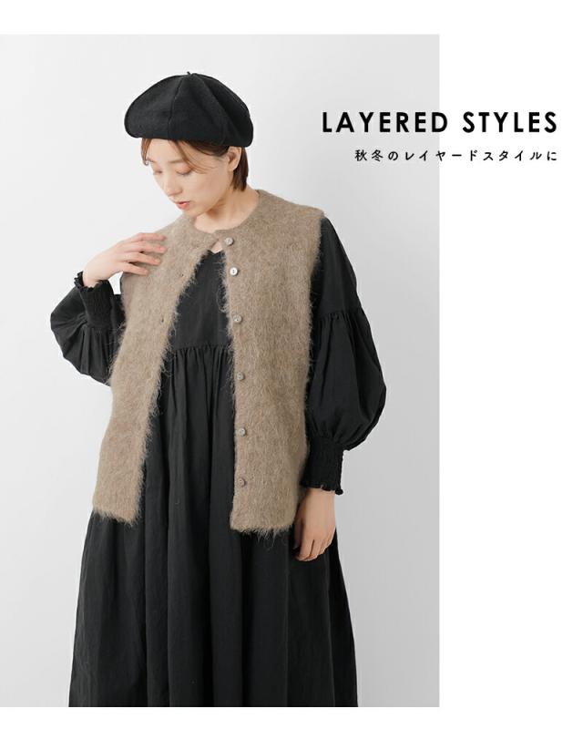 NOMBRE IMPAIR ノンブルアンペール アルパカシャギー ハイネック