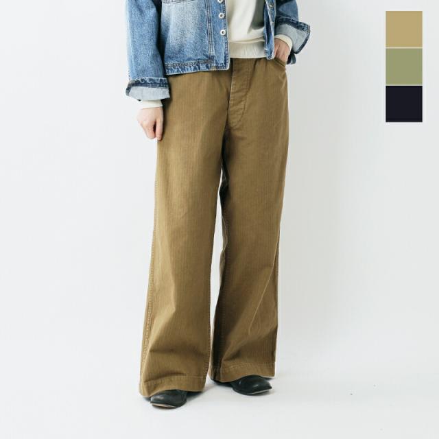 or slow オアスロウ  USMC ヘリンボーン ワイドフィット ユーティリティ トラウザー パンツ 01-5210-yo 2025aw新作 ユニセックス クーポン対象