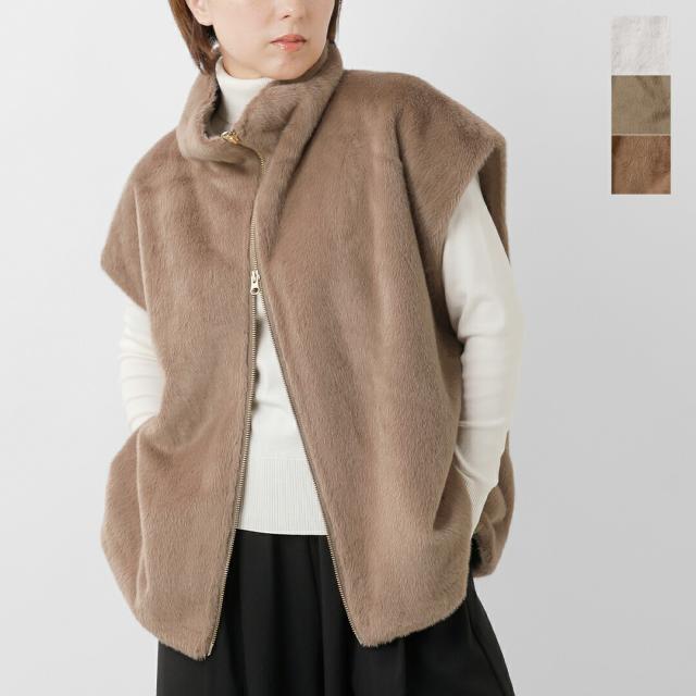 MICA&DEAL マイカアンドディール スタンドカラー ファー ベスト 0125306265o-mn 2025aw新作 レディース ☆☆ クーポン対象