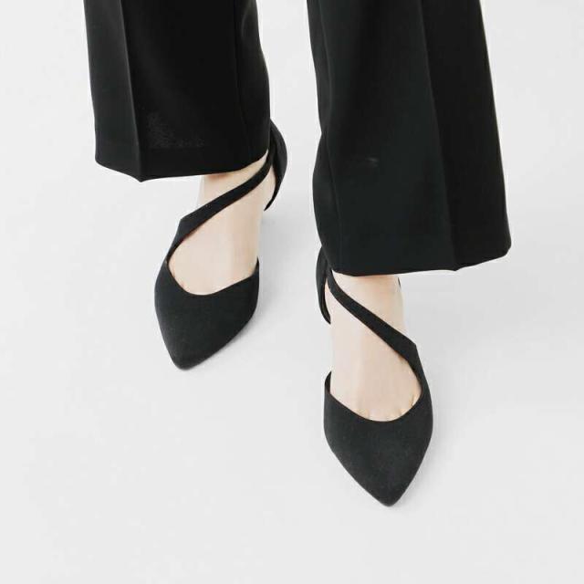 カエン パンプス kaene  アシンメトリー ストラップ パンプス 050018o  クーポン対象