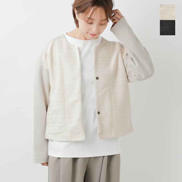 NOMBRE IMPAIR ノンブルアンペール  ケーブルコンビ フロント 切替 カーディガン 01-1-08-216-5-2-kr 2025aw新作 レディース ☆☆ クーポン対象