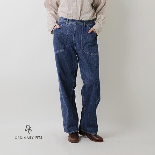 ordinaryfits オーディナリーフィッツ  ナチュラルスラブ デニム ランチパンツ “JAMES RANCH” 107-325 レディース 2025aw新作 クーポン対象