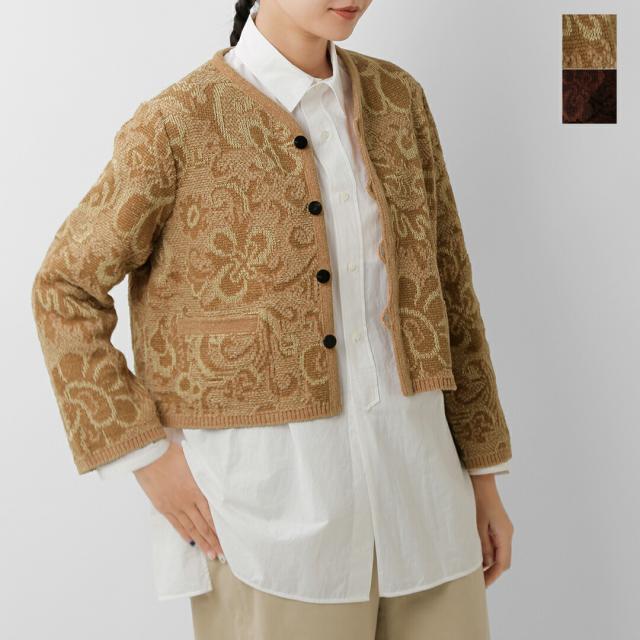 COOHEM コーへン  ゴブラン ジャガード ニット ジャケット 11-254-008-nk 2025aw新作 レディース ☆☆ クーポン対象