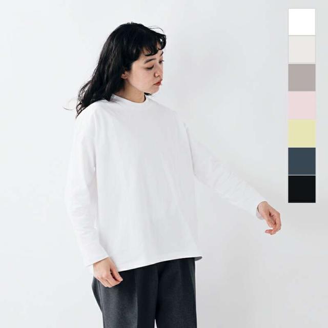 トラバイユマニュアル Tシャツ TRAVAIL MANUEL  コットン クラシック天竺 クルーネック ロングスリーブ バインダー Tシャツ 2008-same2  クーポン対象