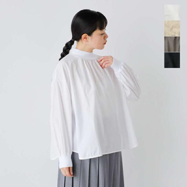 ファブリケ アン プラネテール Tシャツ fabrique en planete terre  コットン コンビ モックネック プルオーバー 252-024  クーポン対象